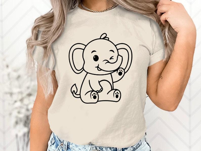 Safari Animals Outline SVG: Cute Jungle Animal Cut Files (cricut ...