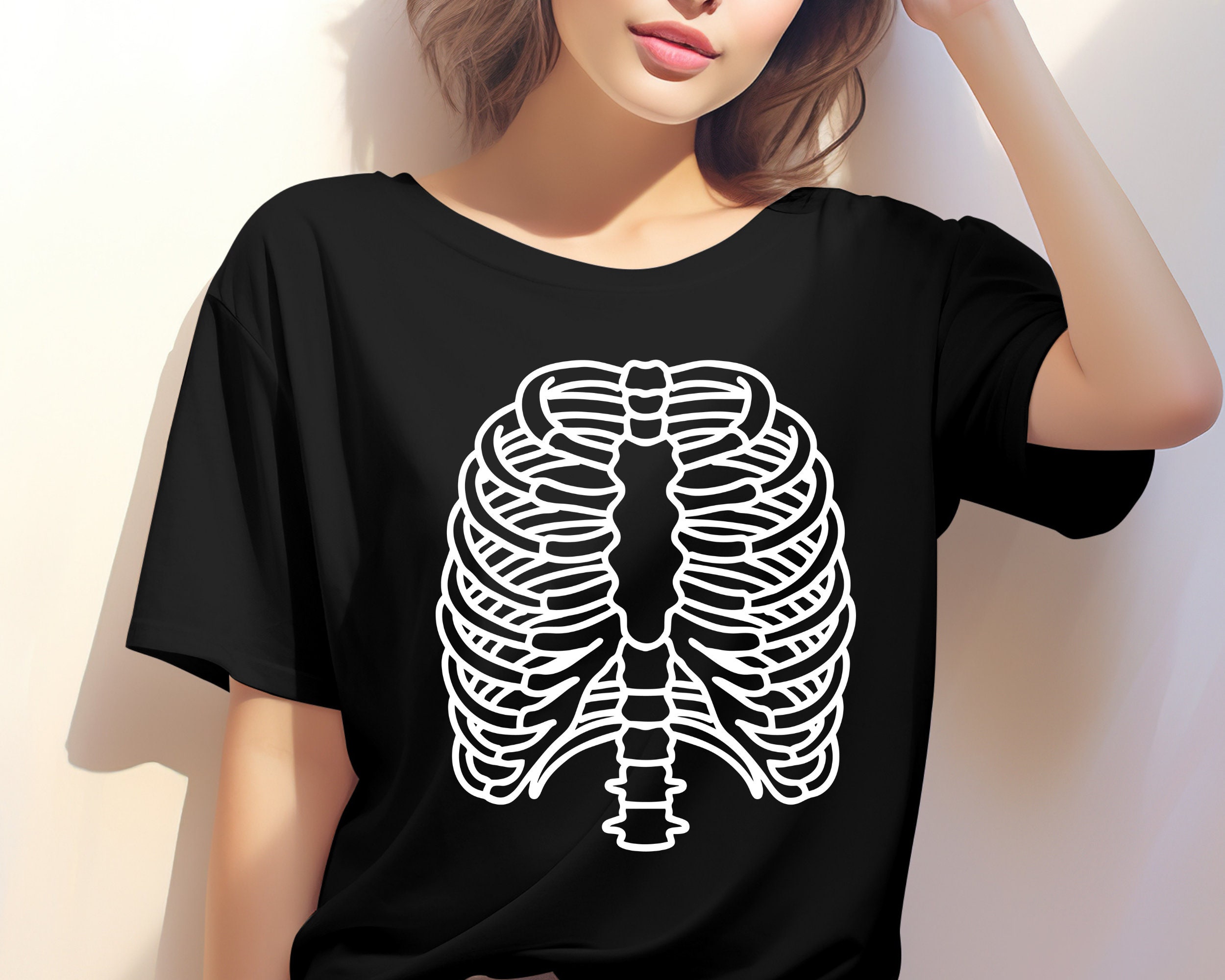 Rib Cage SVG Skeleton SVG Halloween Rib Cage SVG Skeleton Bones Human ...