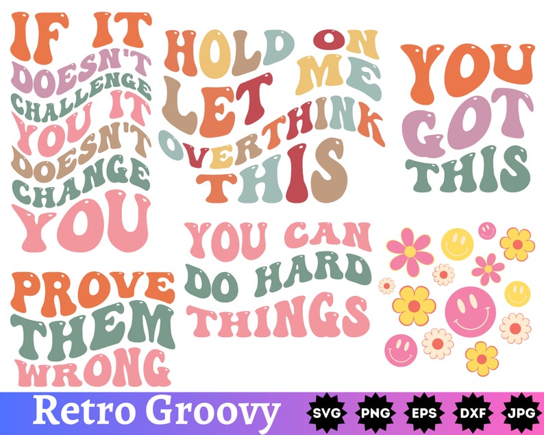 Retro Groovy SVG Groovy SVG Hippie SVG Aesthetic Svg Inspirational Svg ...