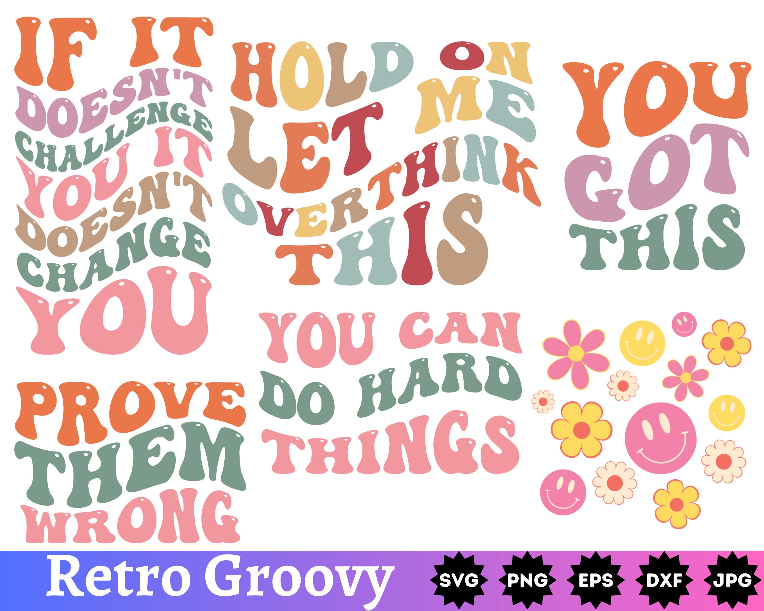 Retro Groovy SVG Groovy SVG Hippie SVG Aesthetic Svg Inspirational Svg ...