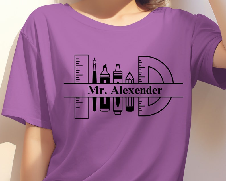 Teacher Monogram SVG Teacher Name SVG Bcak to School SVG Teachers Svg ...