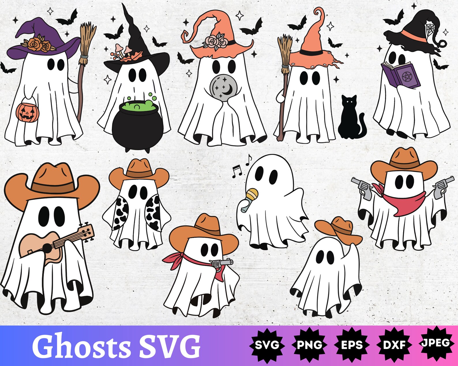 Ghosts SVG Boo SVG Ghost Face SVG Cute Ghost Svg Cute Boo Svg Spooky ...