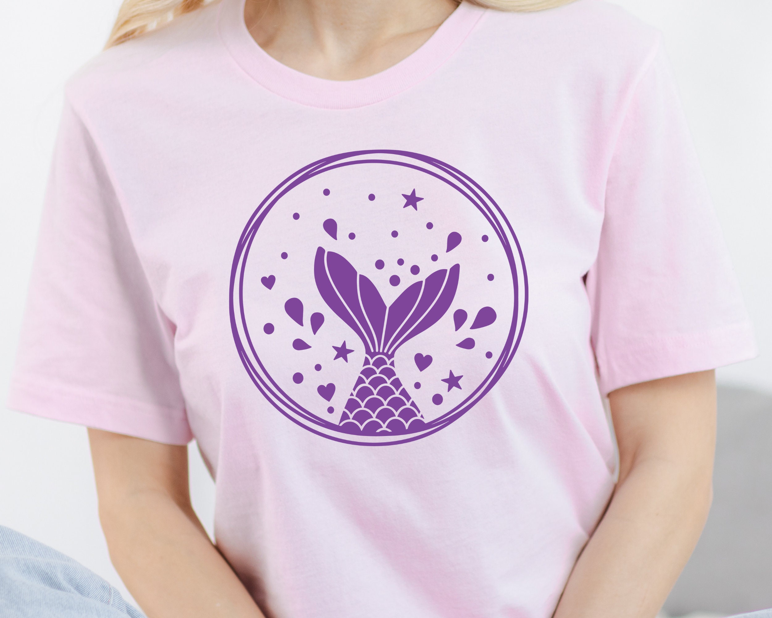 Mermaid Tail SVG Mermaid Tail Monogram Mermaid Birthday SVG Underwater ...