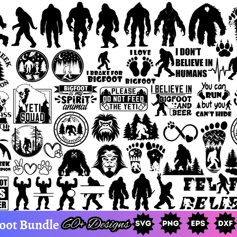 Bigfoot Svg - Etsy