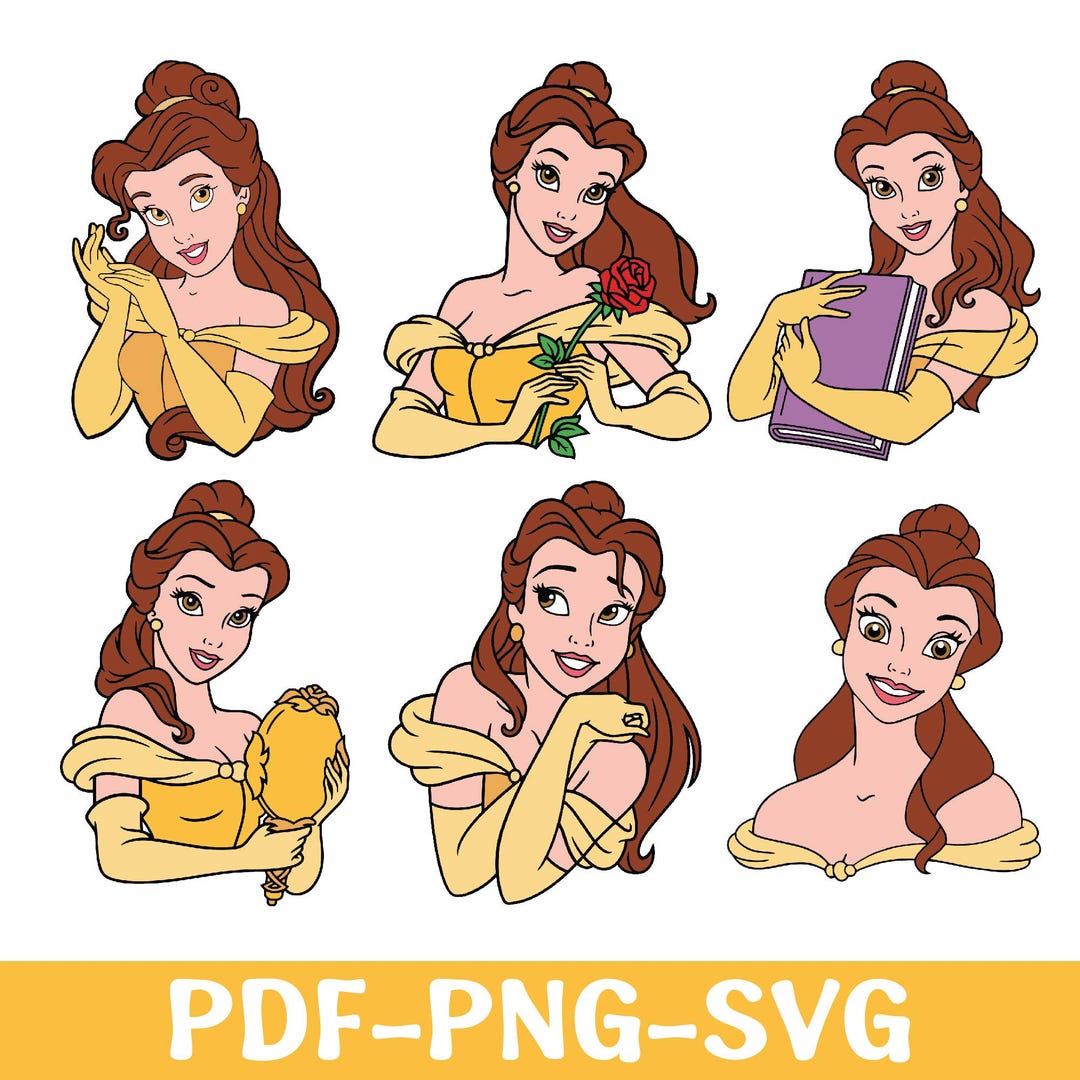 Beauty and the Beast Svg,beast Svg Bundle, Beauty and the Beast Clipart ...