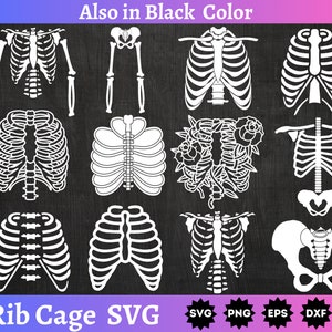 Skeleton SVG Halloween SVG Rib Cage SVG Skeleton Bone Svg Skeleton ...