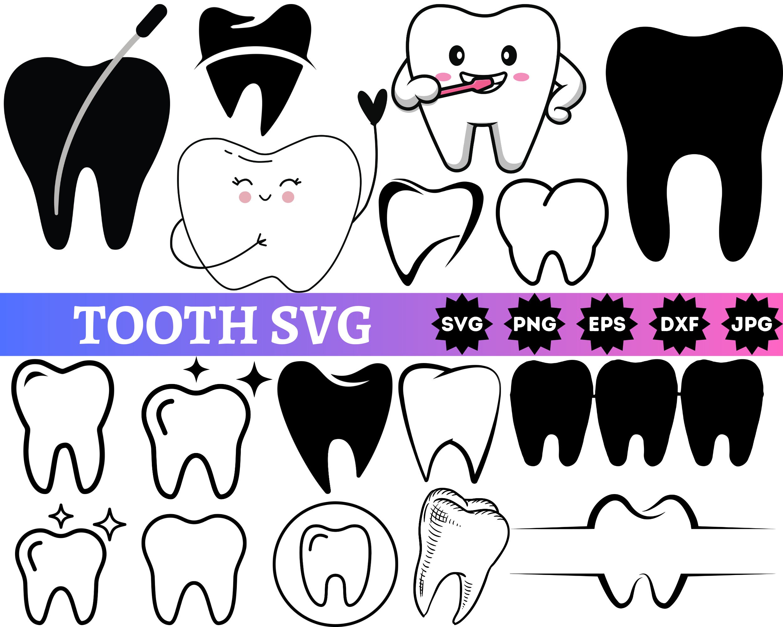 Tooth SVG Teeth SVG Dentist SVG Dentist Assistant Svg Dentist Hygienist ...