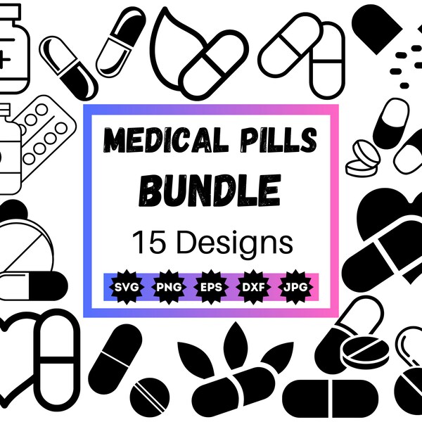 Pill Svg - Etsy
