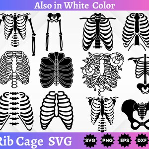 Skeleton SVG Halloween SVG Rib Cage SVG Skeleton Bone Svg Skeleton ...