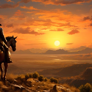 Cowboy Sunset Background Collection 4K - Wallpaper Pack, Background ...