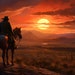 Cowboy Sunset Background Collection 4K - Wallpaper Pack, Background ...