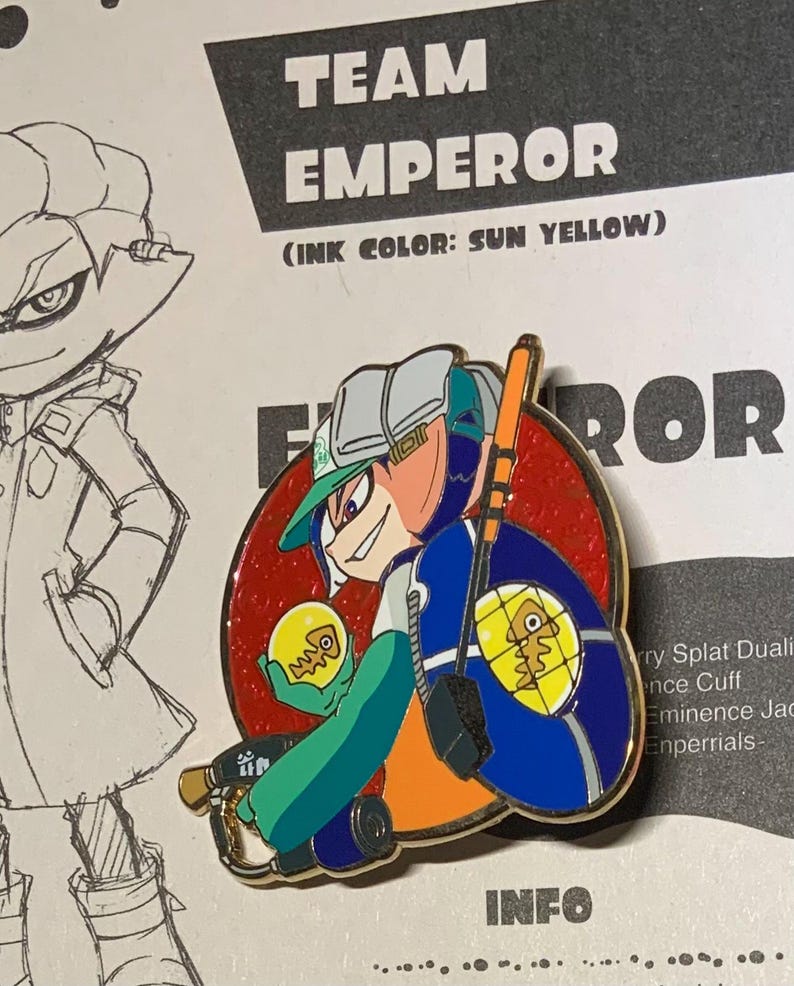 Splatoon Emperor Pin - Etsy