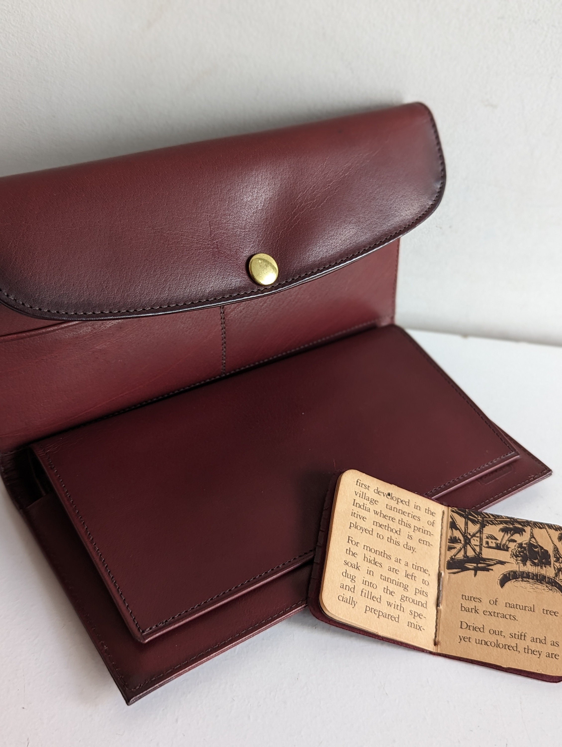 Vintage Coach Combination Wallet/checkbook 4730, Burgundy 80s NEW, RARE ...