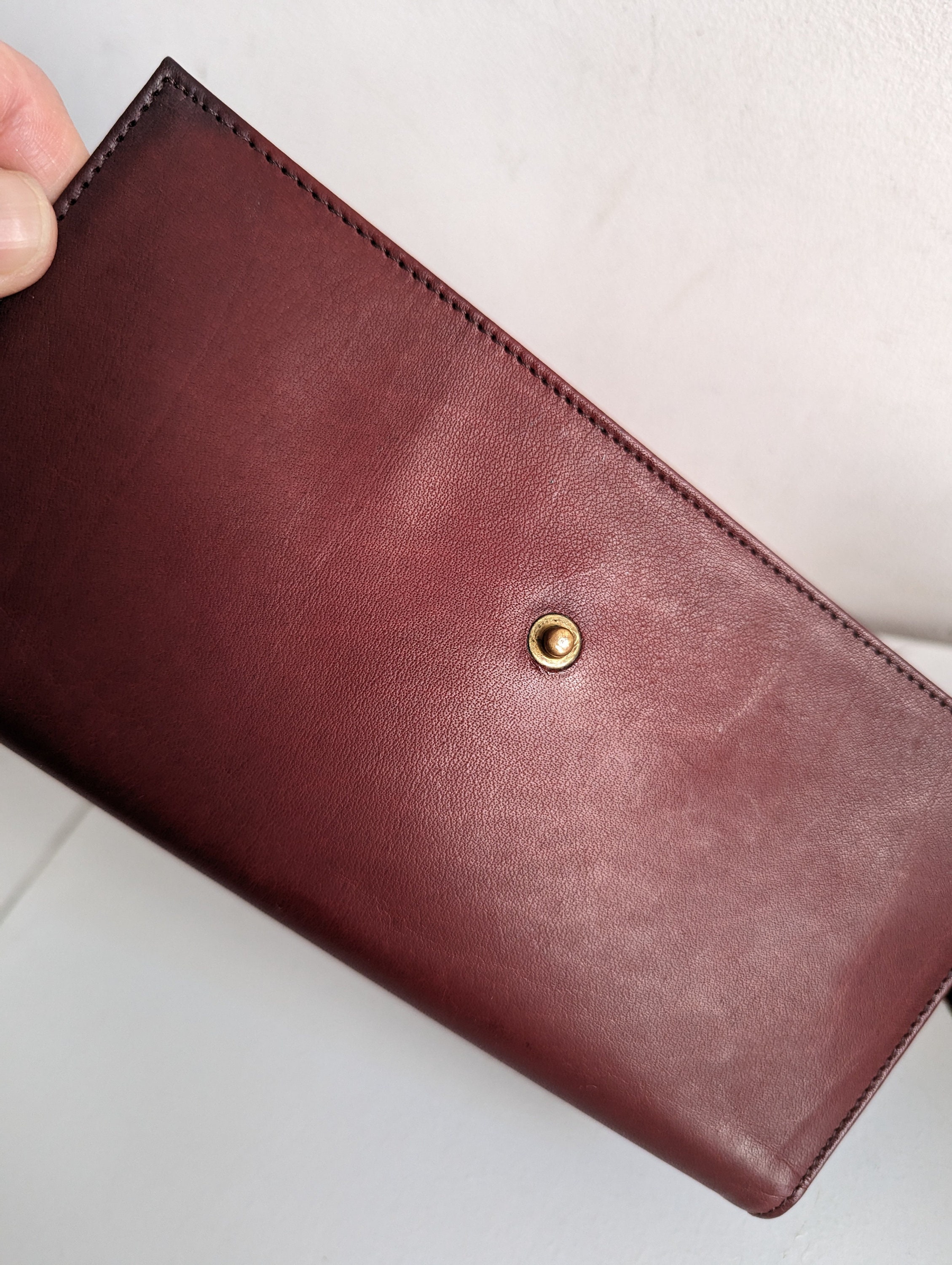 Vintage Coach Combination Wallet/checkbook 4730, Burgundy 80s NEW, RARE ...