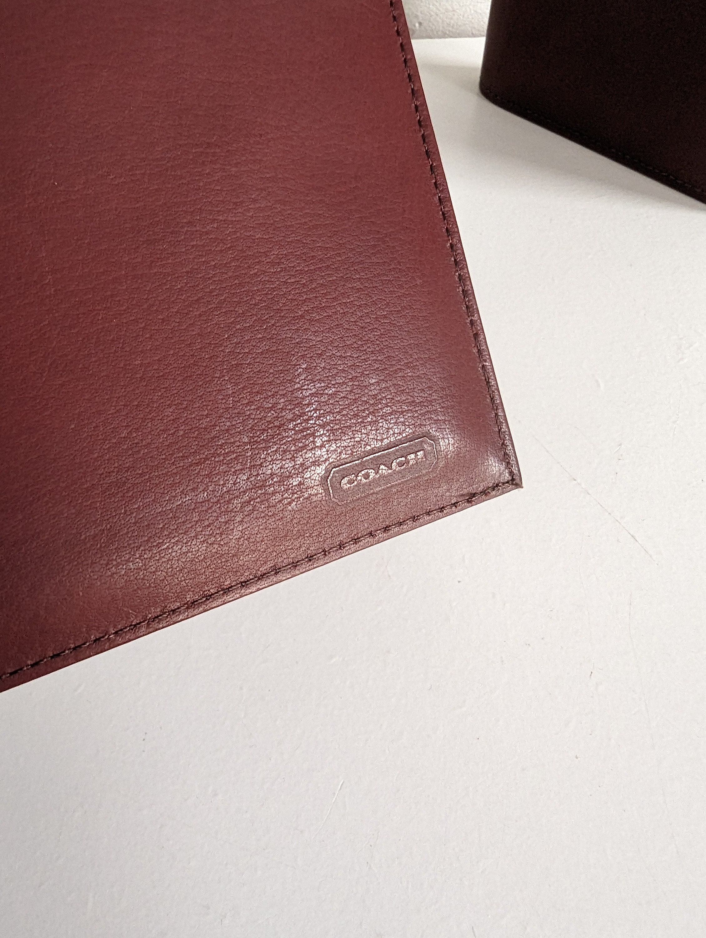 Vintage Coach Combination Wallet/checkbook 4730, Burgundy 80s NEW, RARE ...