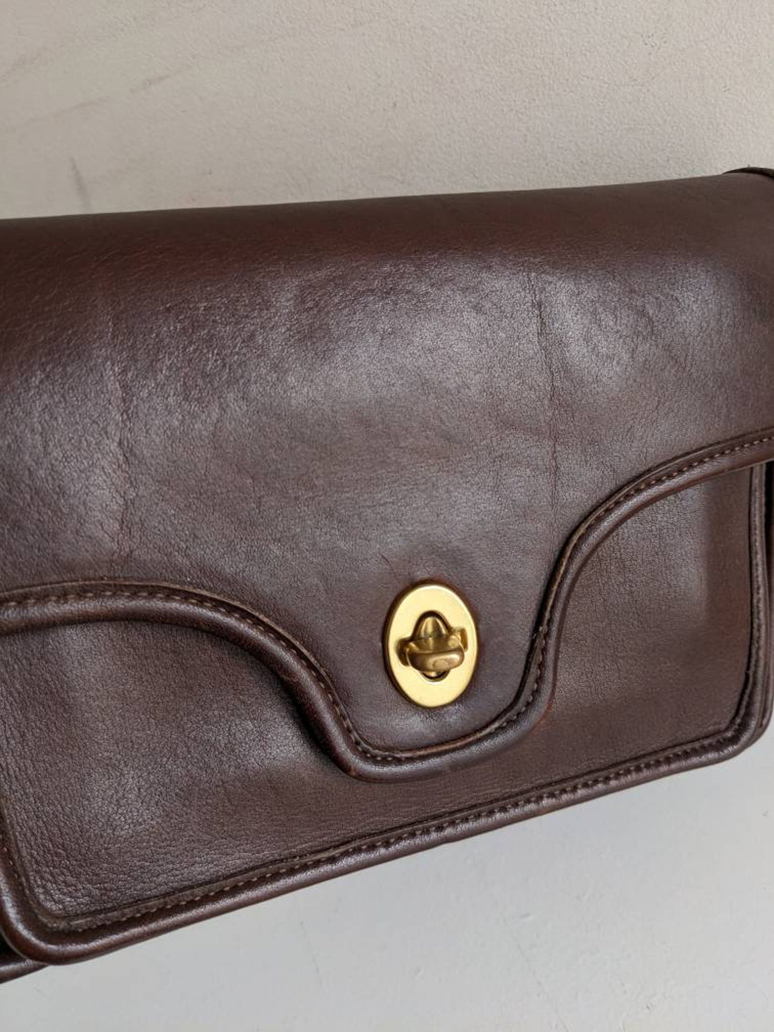 Vintage Coach Kent Bag, Mahogany, Rare - Etsy