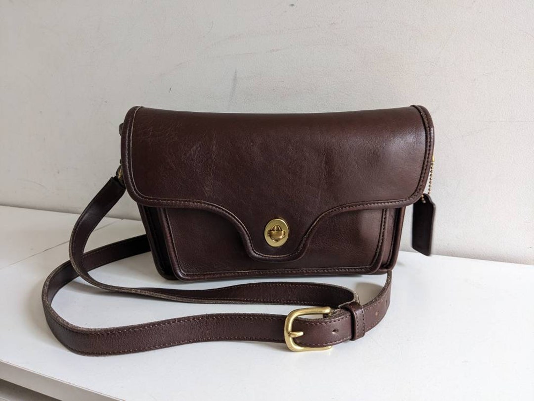 Vintage Coach Kent Bag, Mahogany, Rare - Etsy