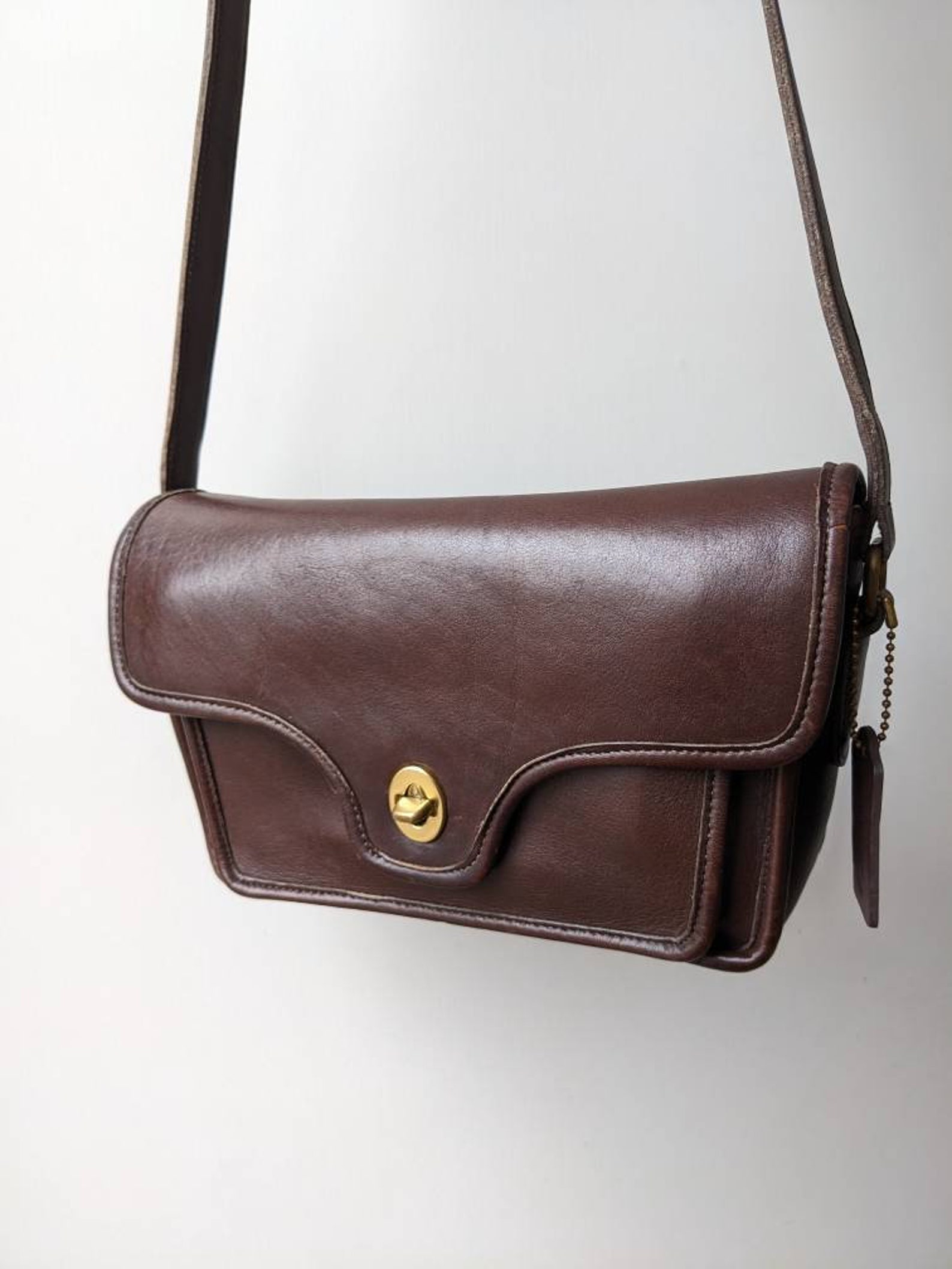 Vintage Coach Kent Bag, Mahogany, Rare - Etsy