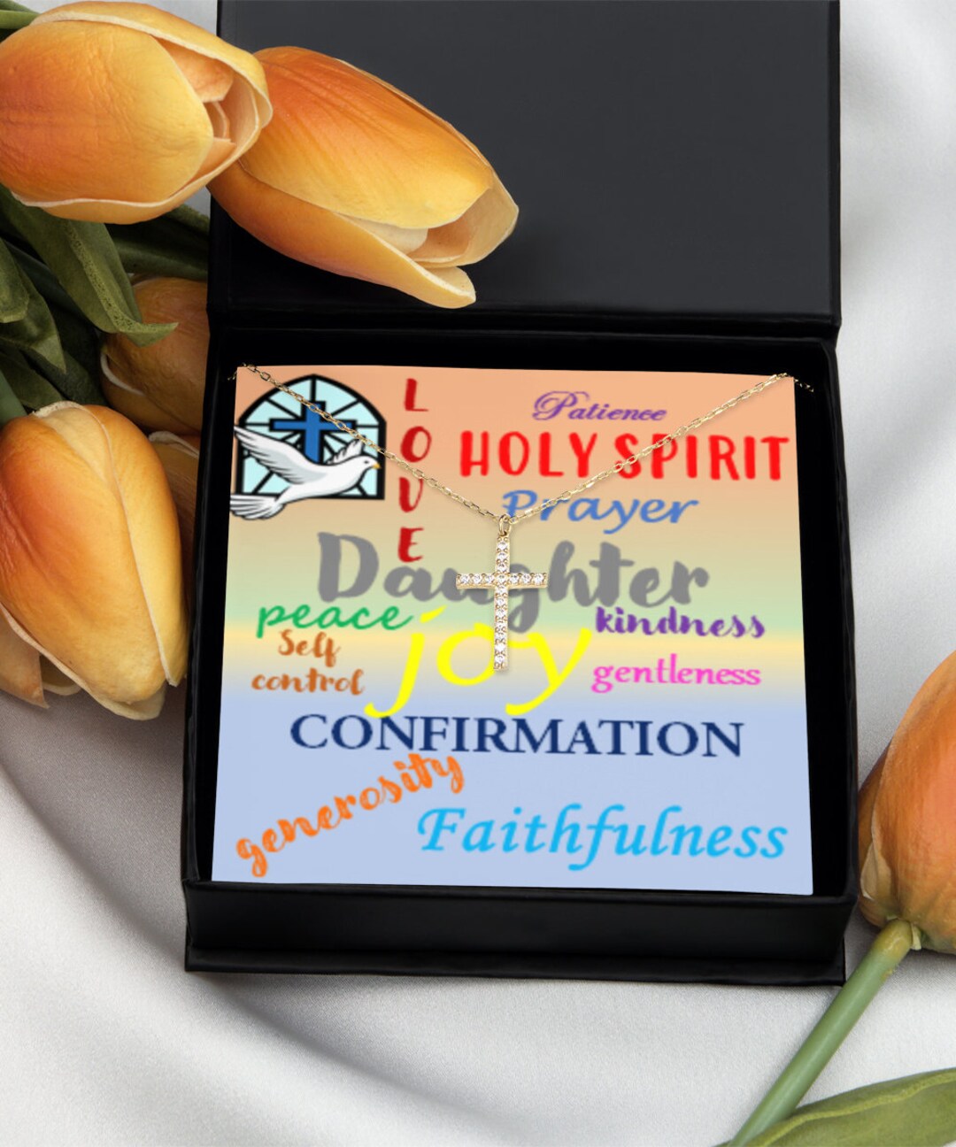 Confirmation Gift for Daughter, Cross Necklace, Confirmation Gift, Confirmation Cross, Gift From ...