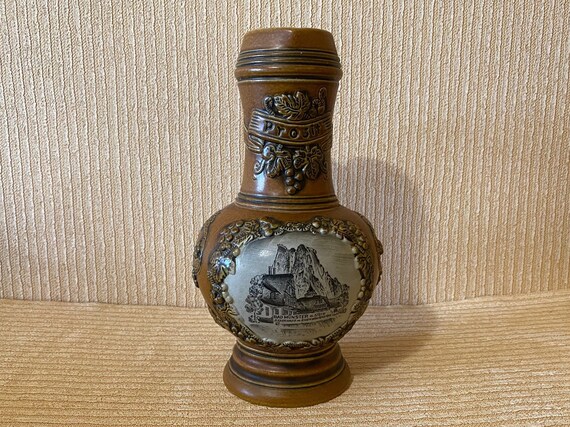 Vintage German Pitcher With Landscape Drawing 1960s Bad - Etsy