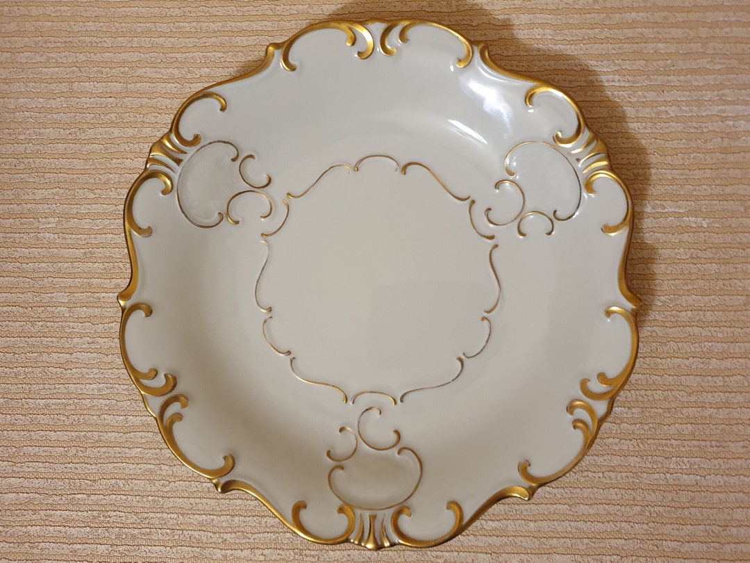 1920s Steinmann Tiefenfurt Porcelain Bowl With Gold - Etsy
