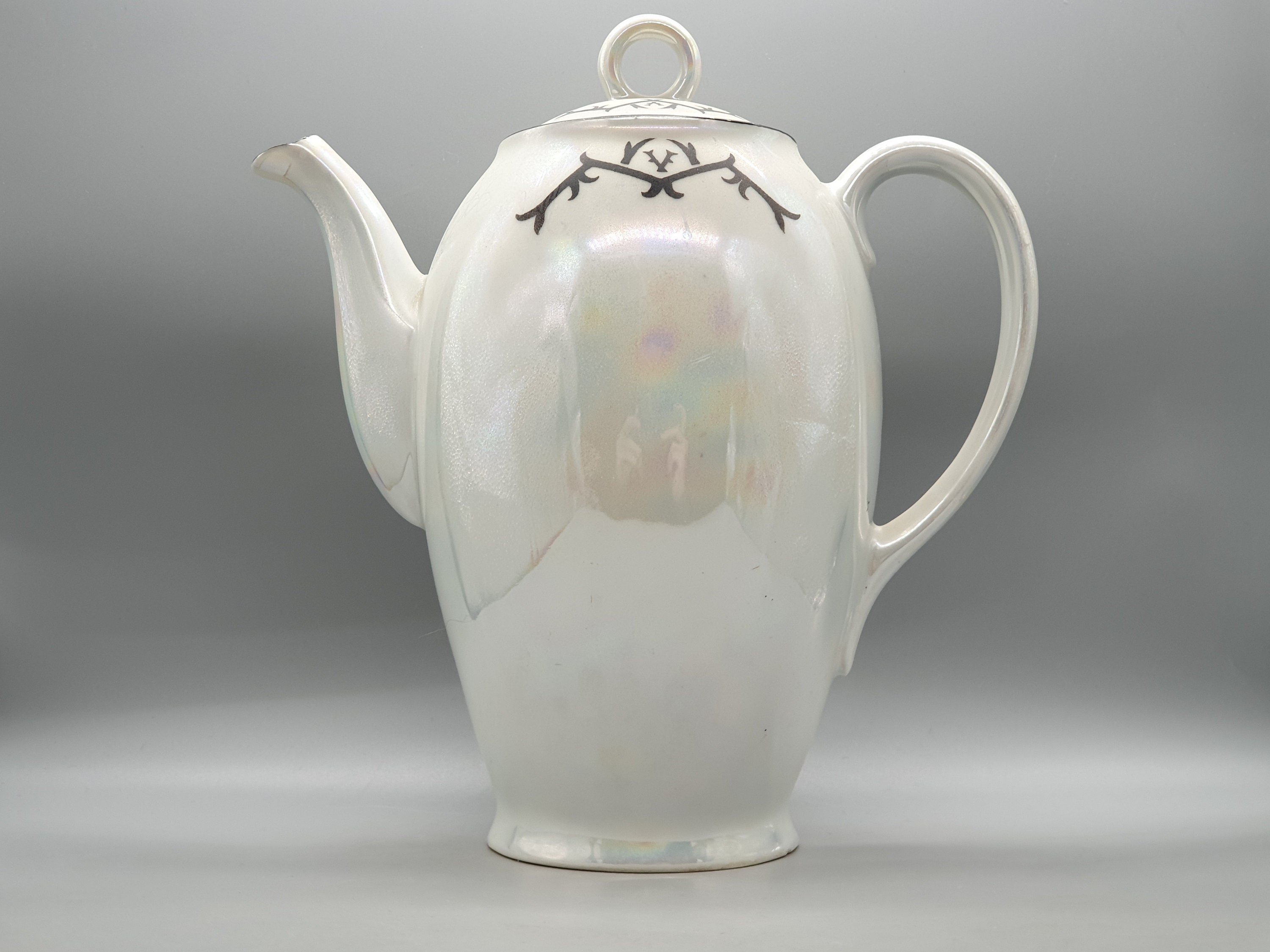 1920s Victoria Schmidt China Coffee Pot With Iridescent - Etsy