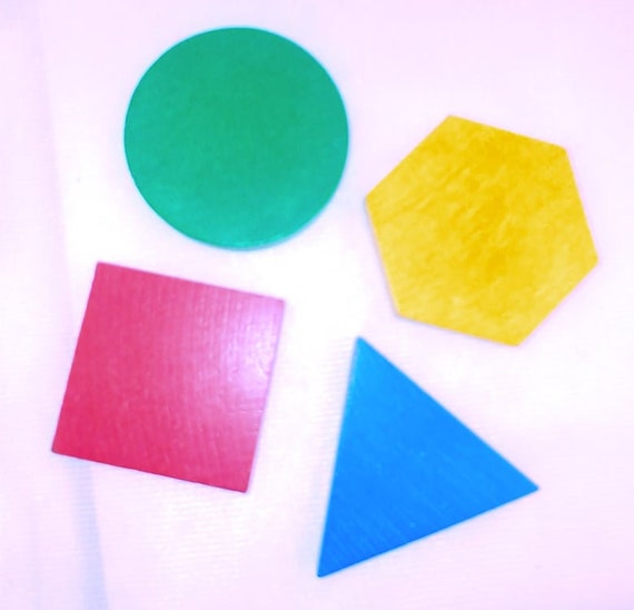 Counting Shapes Color Sorting Educational Toy Vintage 1969 Playskool ...