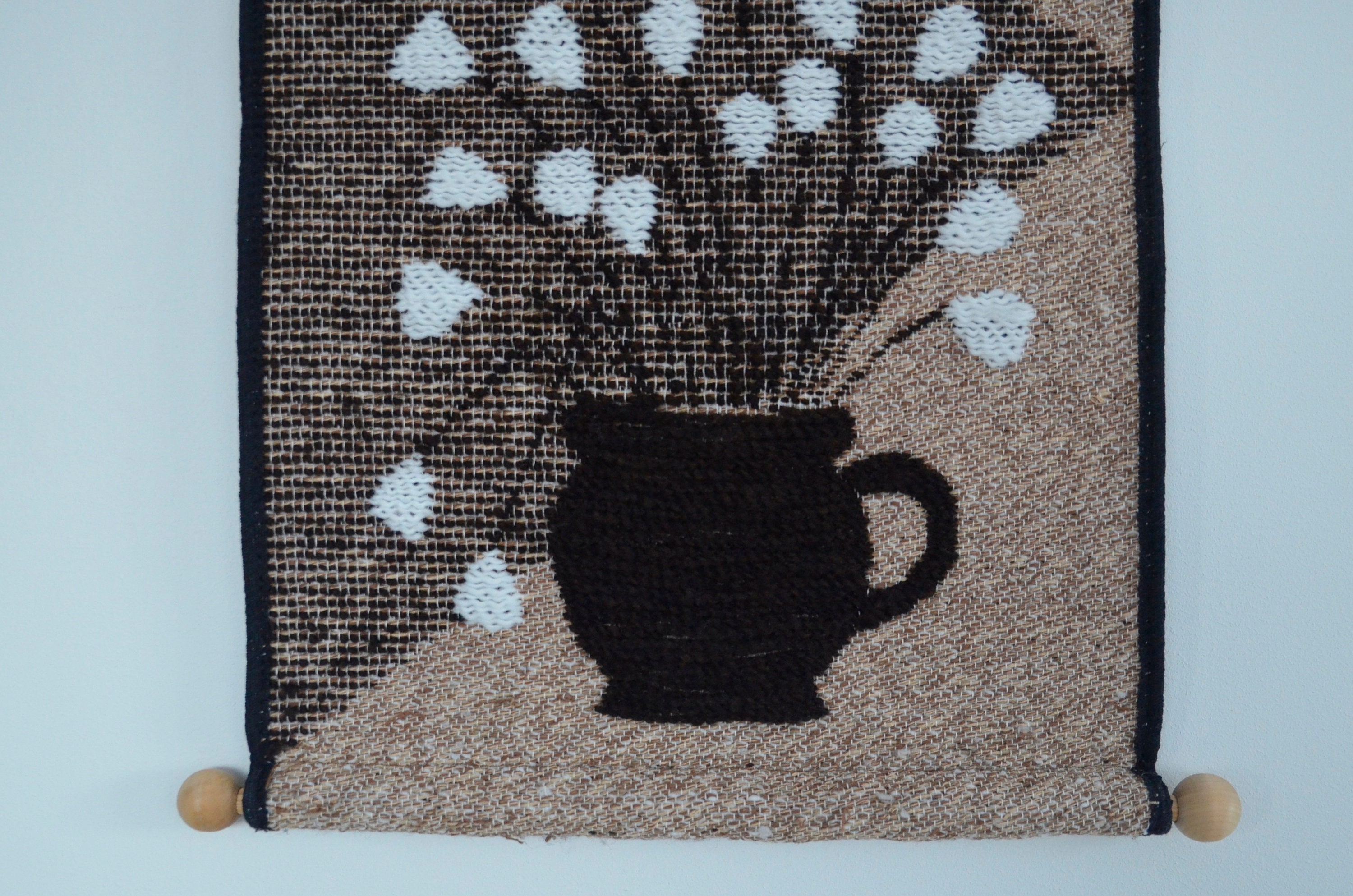Finnish Wall Hanging Hanhisalon Kutomo Vintage Wool Tapestry Brown Home ...