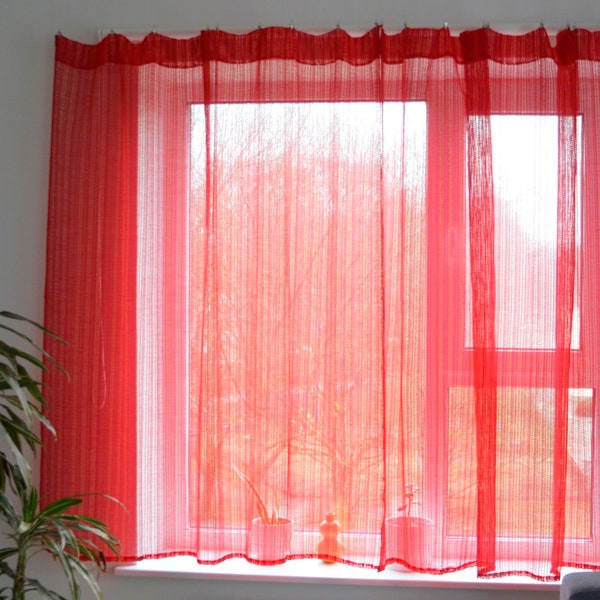 Scandinavian Curtains Rétro Net - Etsy