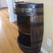 Half Barrel Display, Whiskey Barrel Cabinet, Bourbon Barrel Cabinet ...