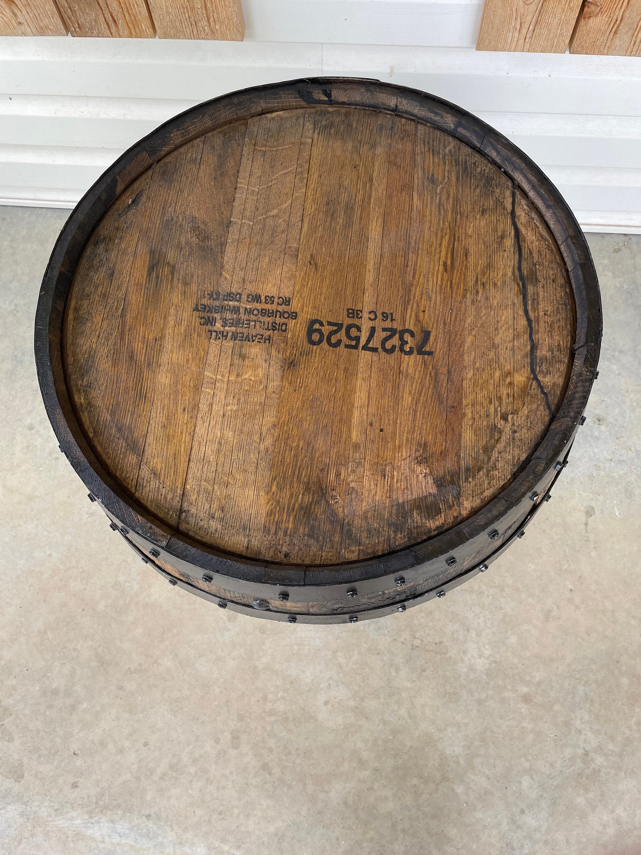 Bourbon Barrel Side Table Bourbon Barrel End Table Whiskey - Etsy