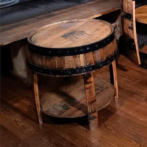 Bourbon Barrel Side Table, Bourbon Barrel End Table, Whiskey Barrel End ...