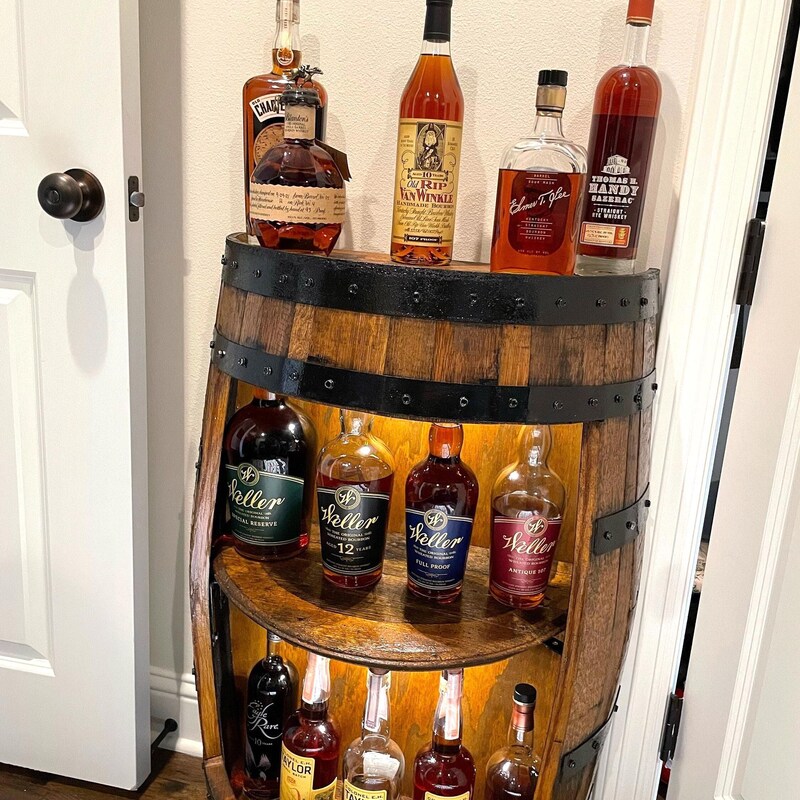 Whiskey Barrel Cabinet - Etsy
