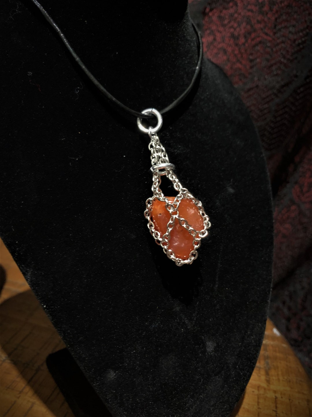 Interchangeable Crystal Chain Pouch: Silver Chainmail Necklace - Etsy