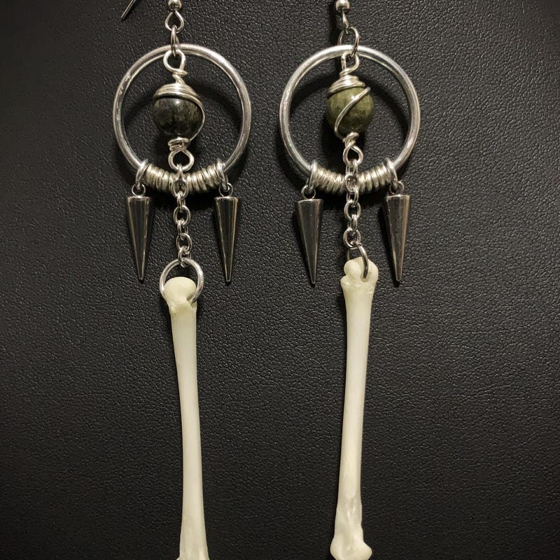 Bone Earrings - Etsy