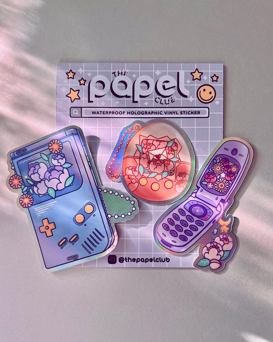 Premium Classic Y2K Aesthetic Gadgets Sticker Pack of 3, Holographic ...