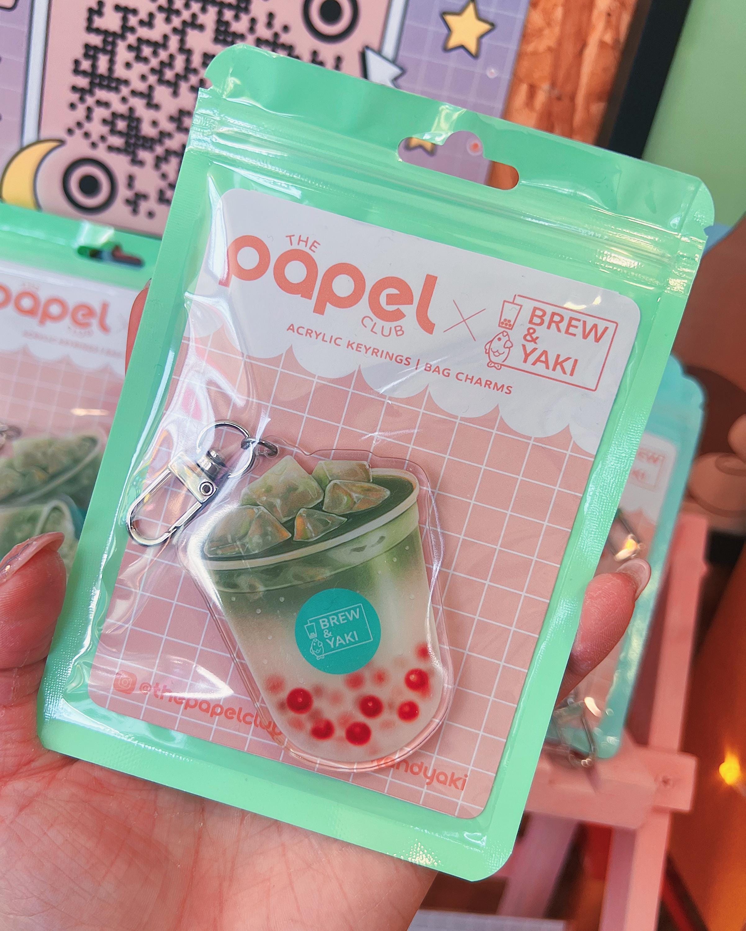 Brew & Yaki Merchandise - Matcha White Chocolate Milk Tea Keychain ...
