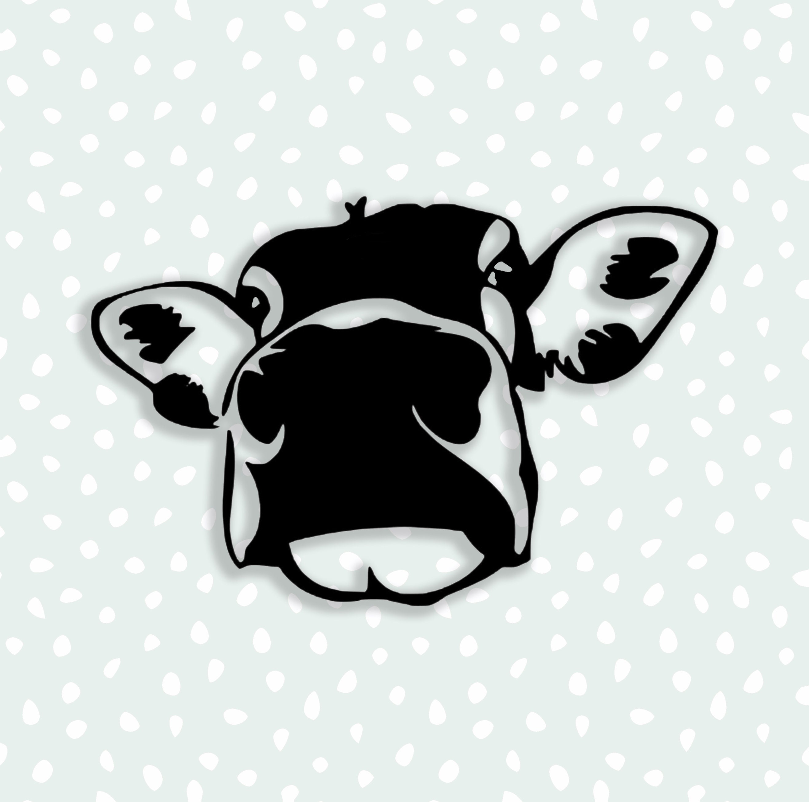 Cow Vinyl Decal Cute Car Decal Laptop Decal Farmer | Etsy