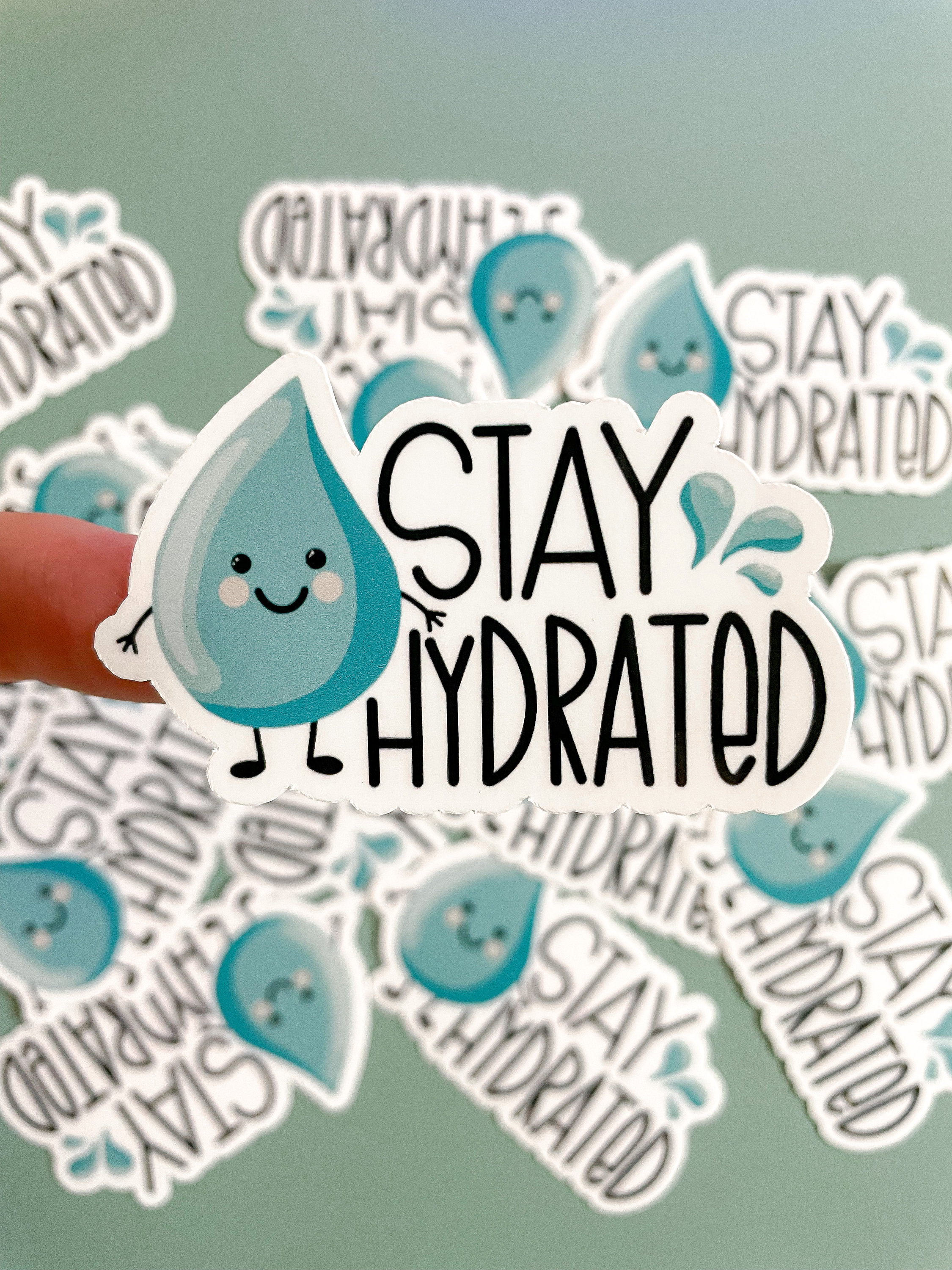 Stay Hydrated Sticker Cute Quote Sticker Hydrated AF | Etsy