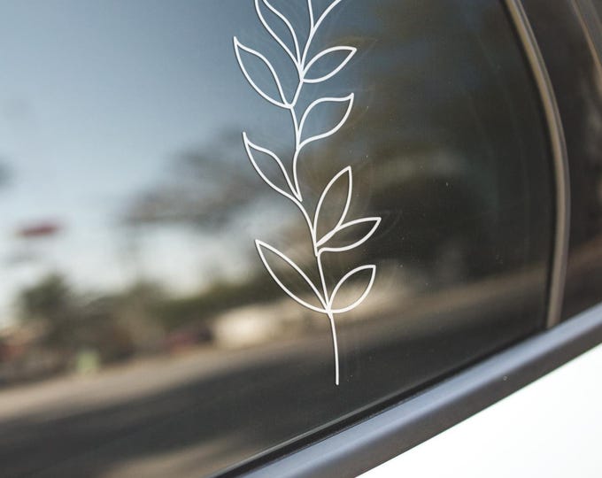 Minimalist Flowers Decal Sticker for Cars, Laptops, Tumblers, Walls ...