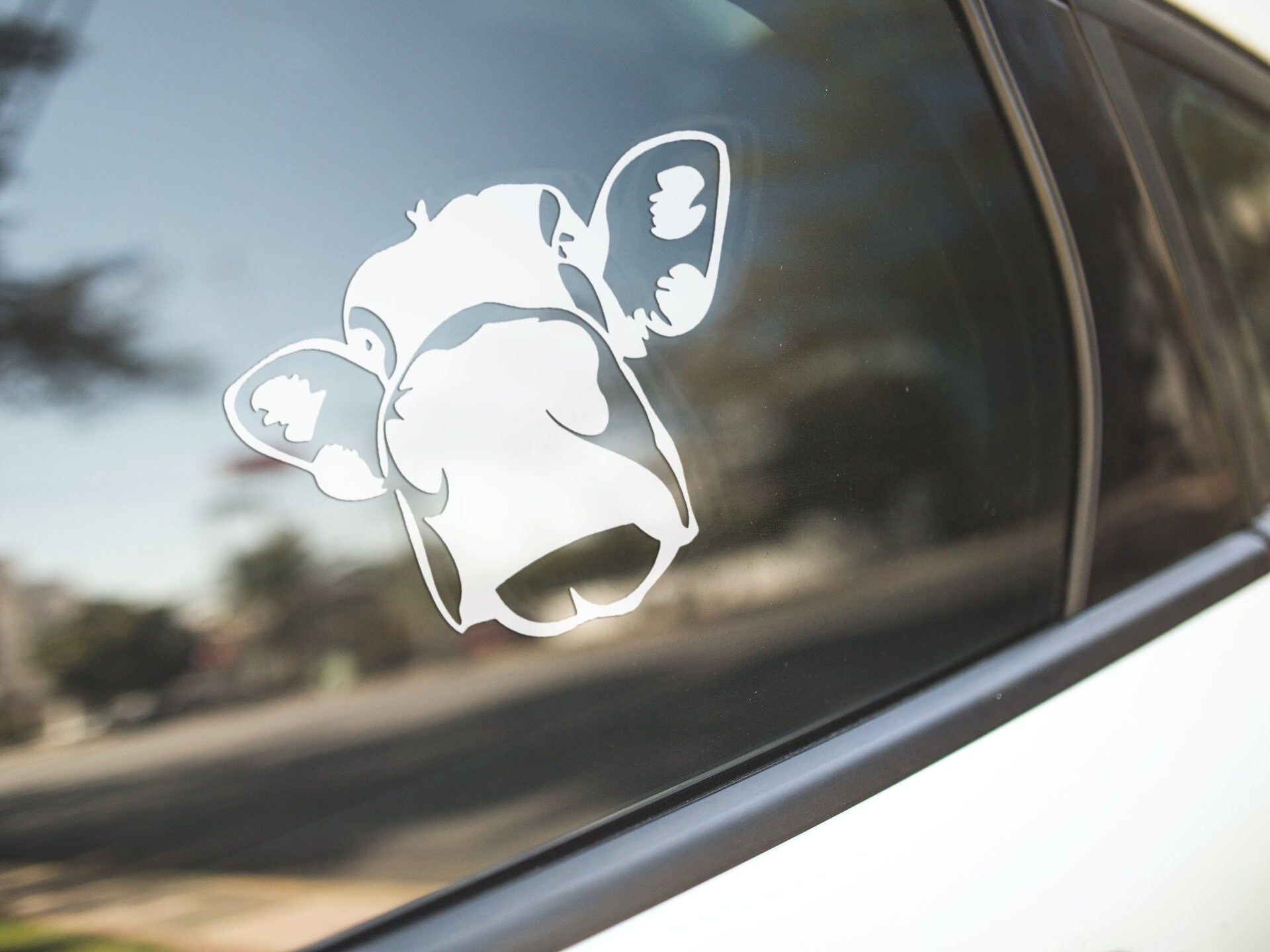 Cow Vinyl Decal Cute Car Decal Laptop Decal Farmer | Etsy