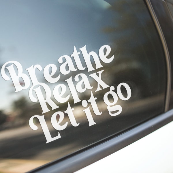 Relax Decal - Etsy
