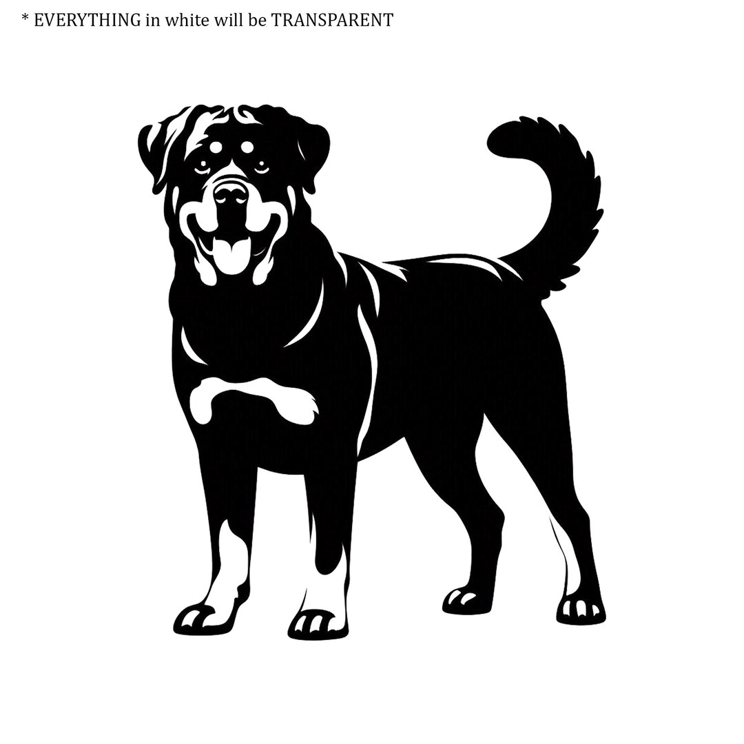Rottweiler Vinyl Decal: Dog Breed Car Sticker - Etsy