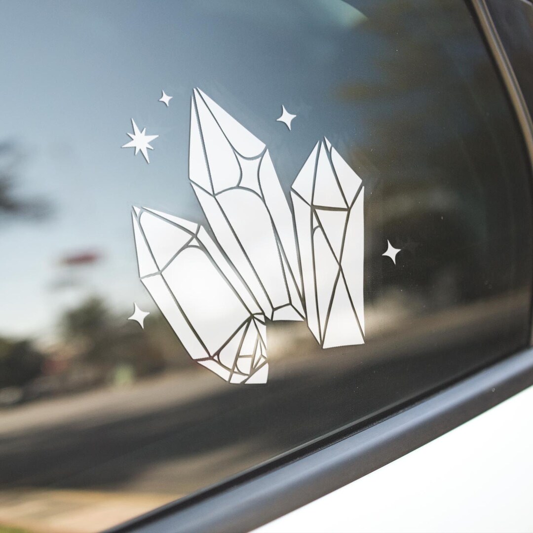 Crystals Vinyl Decal, Healing Crystals Car Decal - Etsy