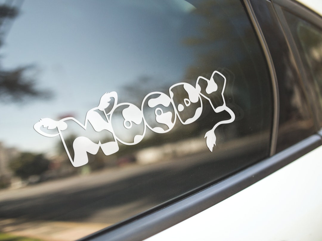 Calcomanía de vinilo con estampado de vaca cambiante, pegatina de ...