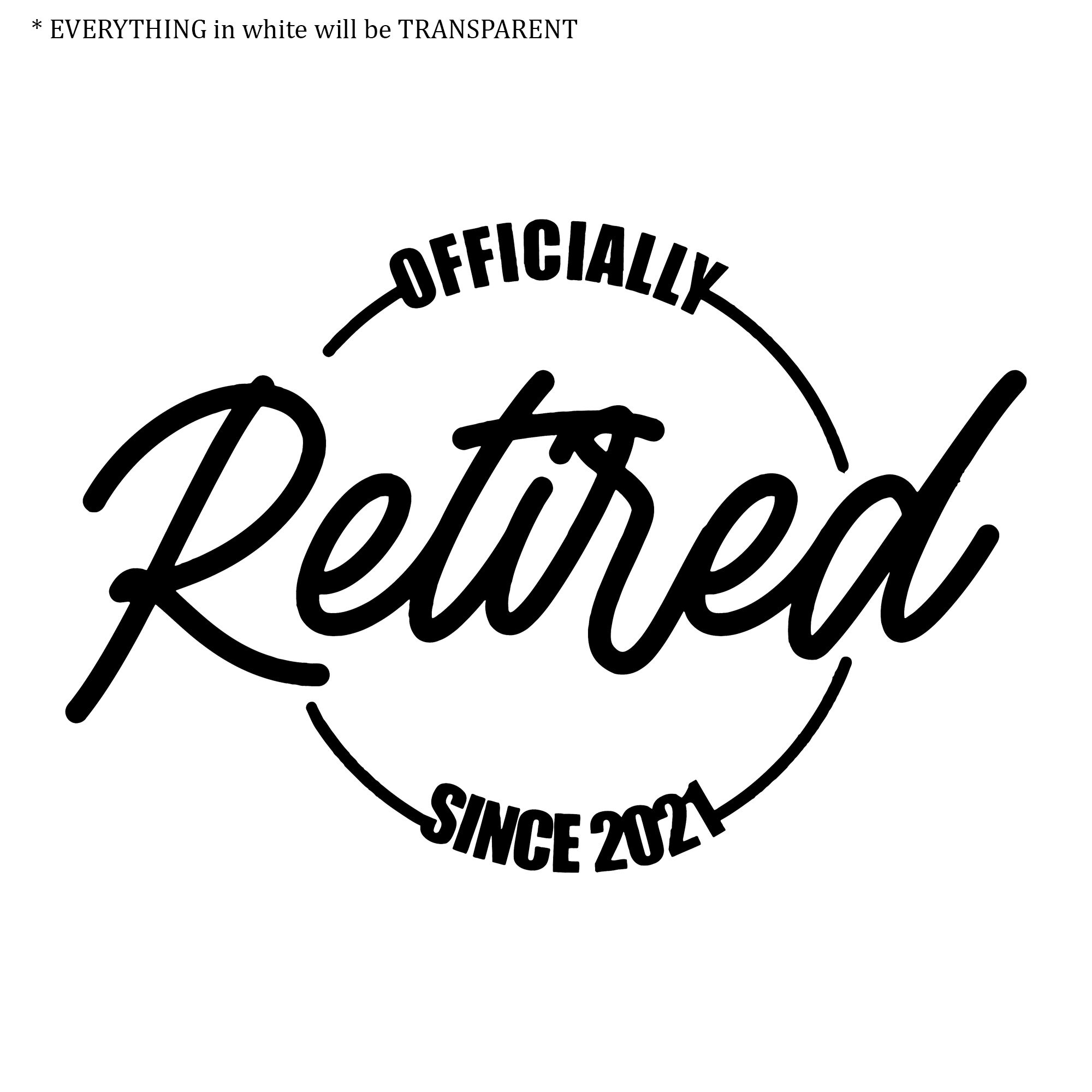 Officially Retired Vinyl Decal Retired Decal Sticker Retired - Etsy UK