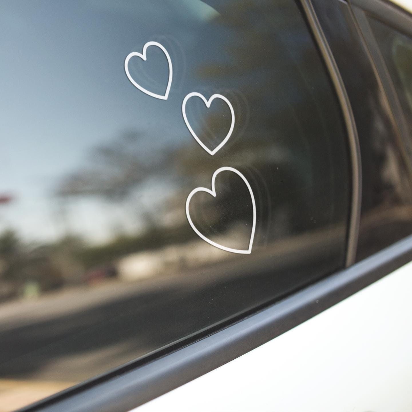 Hearts Outline Vinyl Decal: Car, Window, Laptop Sticker - Etsy