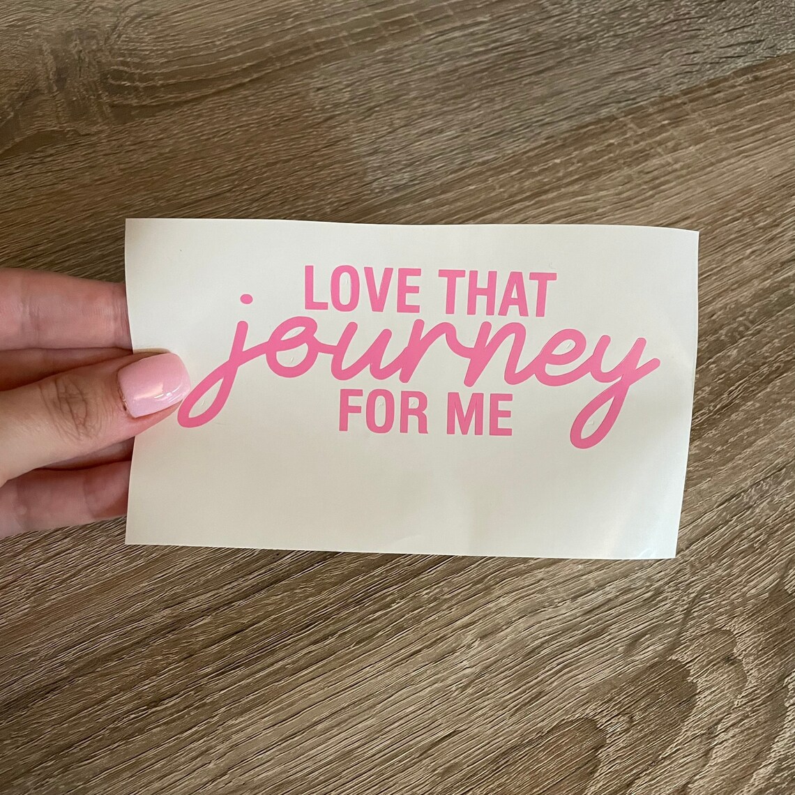 Love That Journey for Me Vinyl Decal Quote Decal Sticker - Etsy