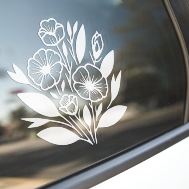 Floral Decal - Etsy