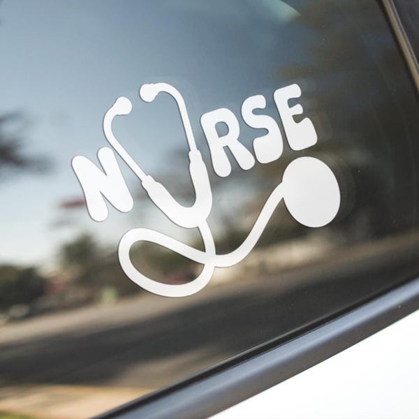 Nurse Vinyl Decal - Etsy